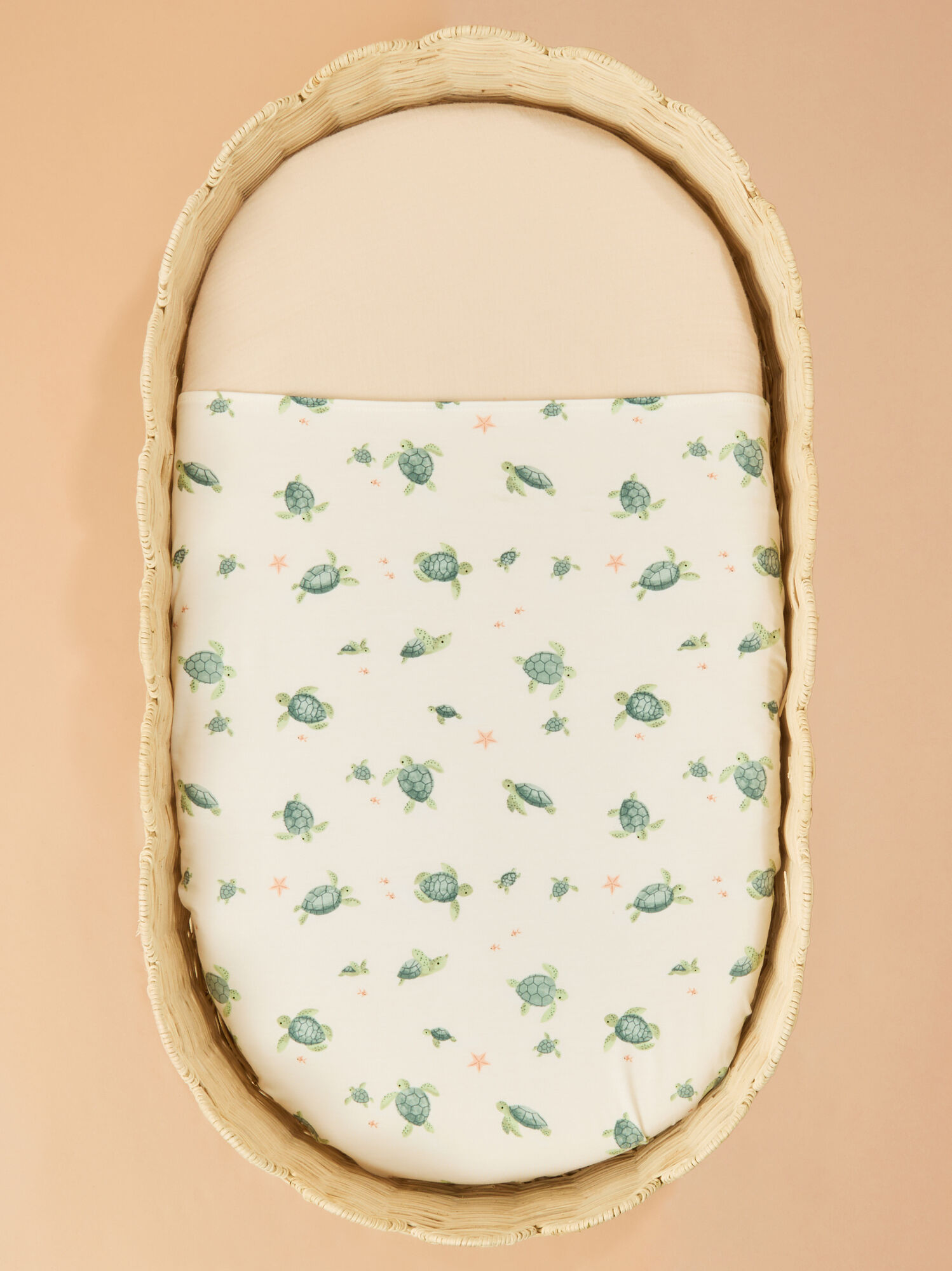 Sea Turtles Swaddle in Off White | AS Kids