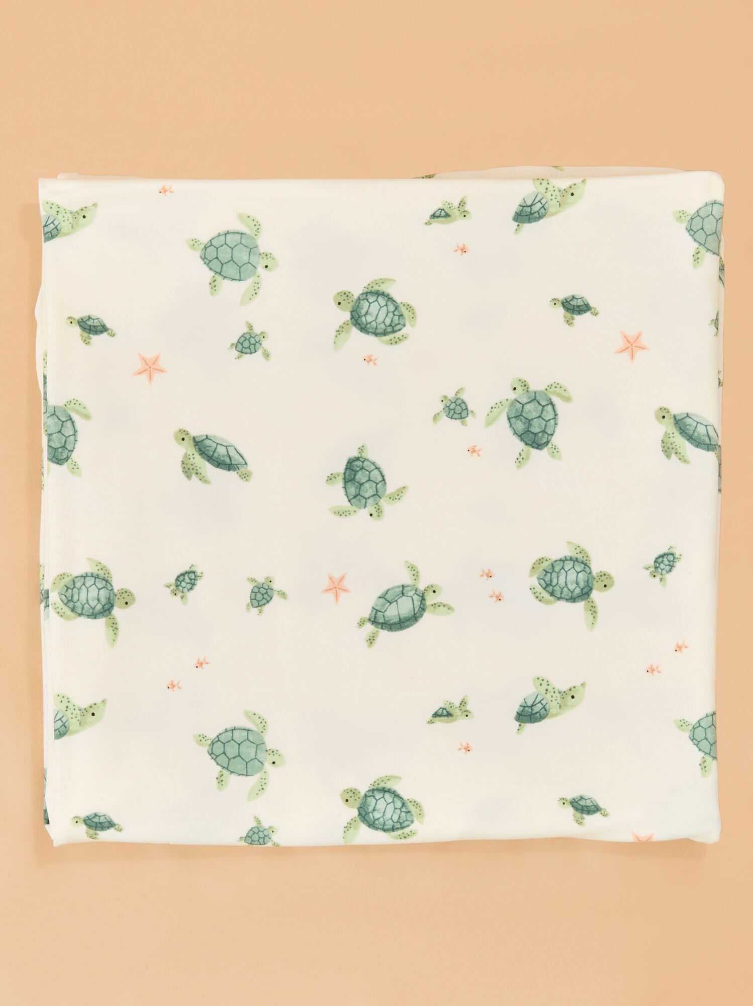 Sea Turtles Swaddle in Off White | AS Kids
