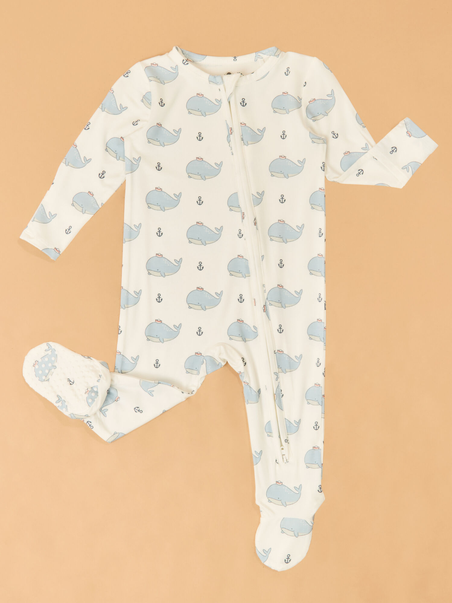 Banks Bubbly Whale Footie in Blue | AS Kids