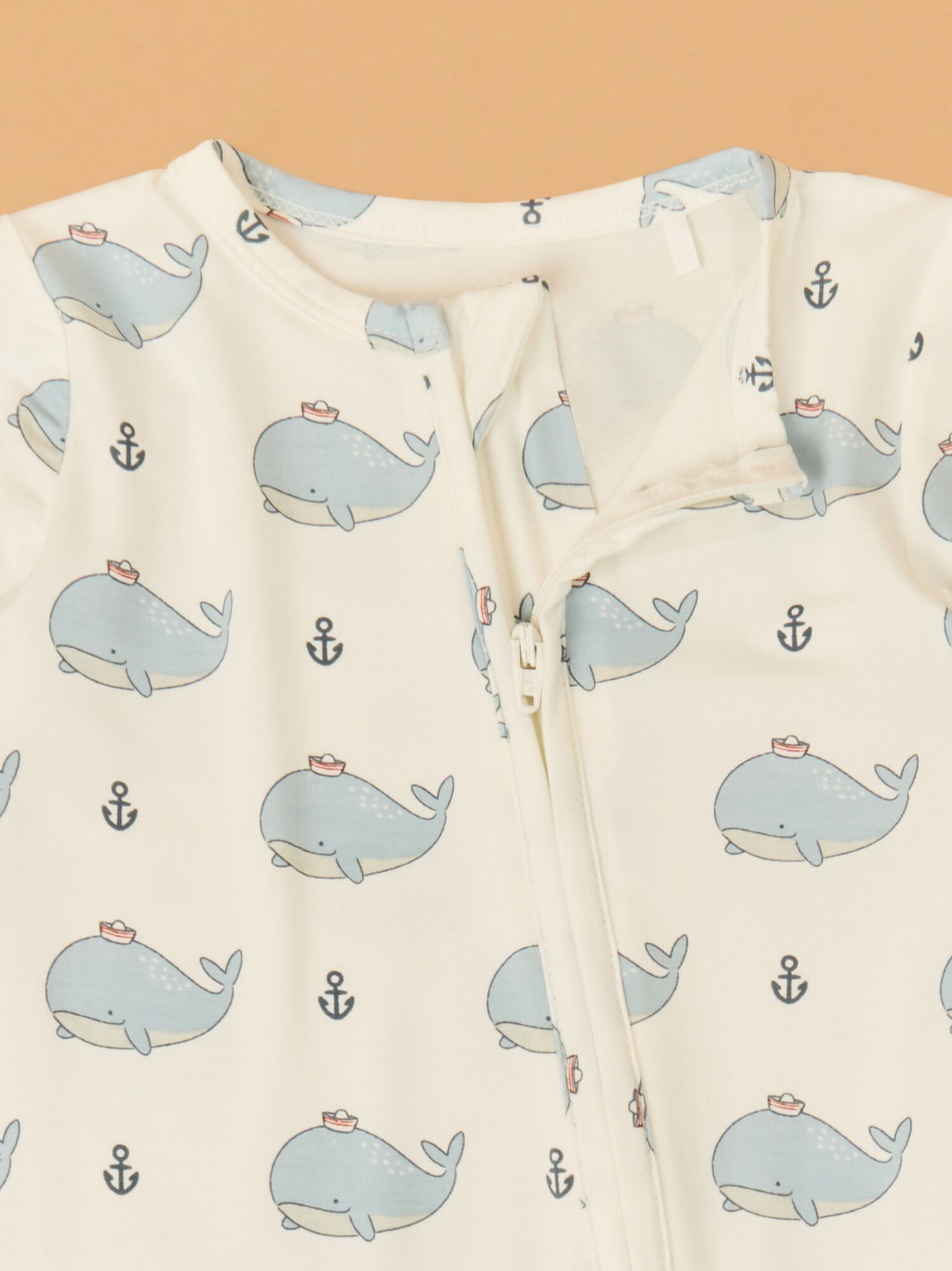 Banks Bubbly Whale Footie in Blue | AS Kids
